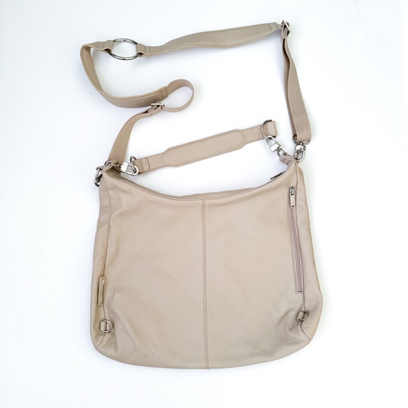 BREE | Bags | Bree Large Cream Leather Hobo Crossbody Bag | Poshmark